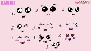 How to draw kawaii eyes - Fotos de amor & Imagenes de amor